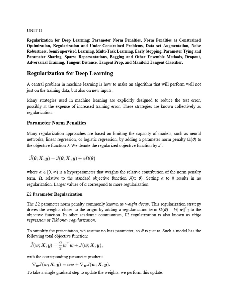 UNIT-II | PDF | Deep Learning | Artificial Neural Network