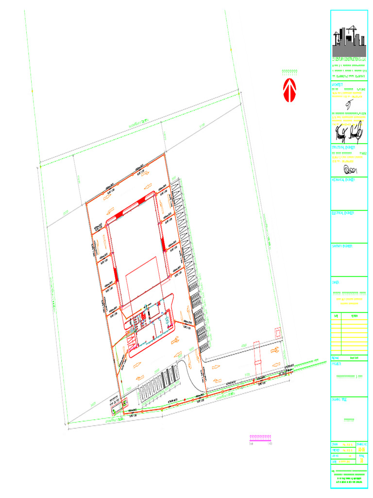 19-02-2564-แบบสถาปัตย์-LAY-OUT PLAN-A06 Lay | PDF