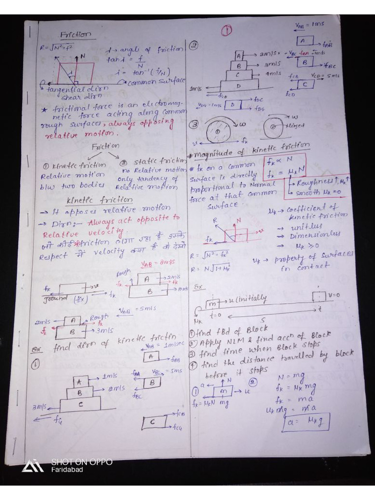Friction Notes Jee Pdf Pdf