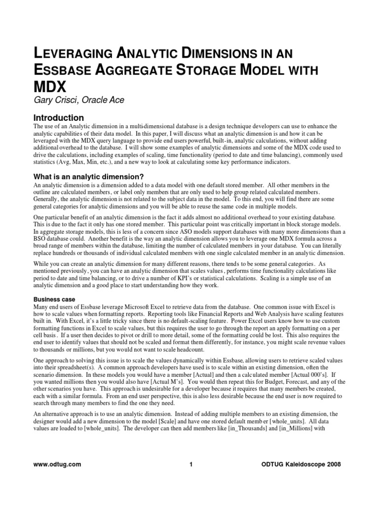 Custom YTD, PTD in Essbase Formula | PDF | Microsoft Excel | Data Management