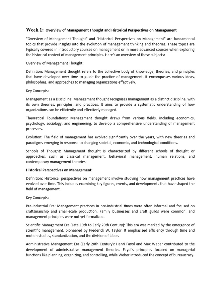 Evolution of Management Theories | PDF | Career & Growth