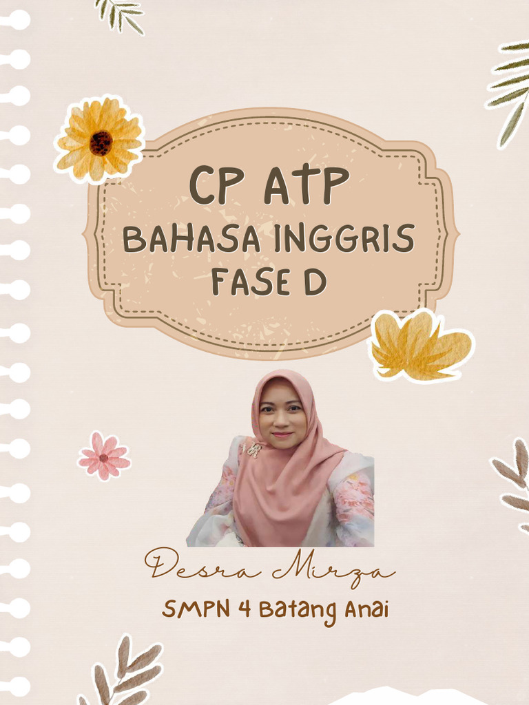 4976 CP ATP Dan JP Bahasa Inggris Fase D OK Compressed | PDF