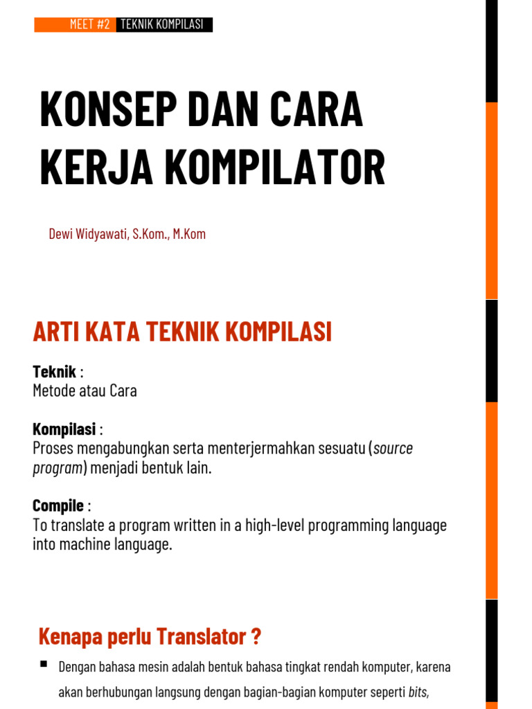 #2 Konsep Dan Cara Kerja Kompilator | PDF
