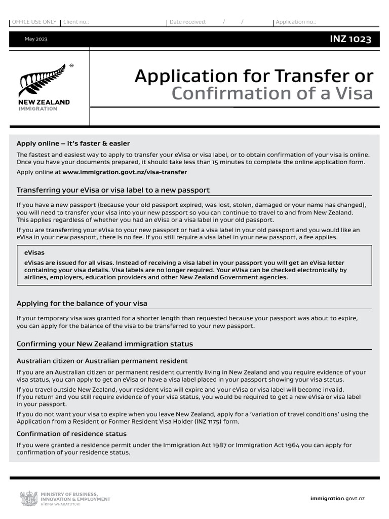 Visa Transfer Application Guide | PDF | Travel Visa | Passport