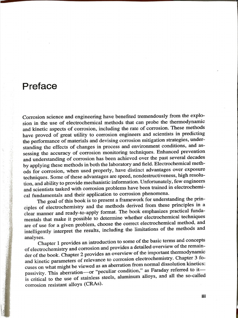 Corrosion Science Preface | PDF