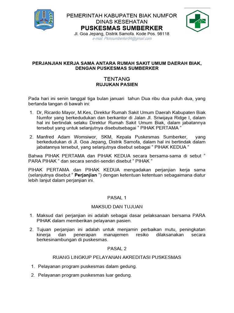 Ep 6 Mou Dengan Rujukan | PDF