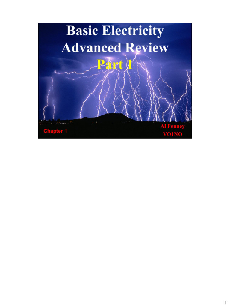 Advanced Chapter 01 Part One | PDF | Voltage | Capacitor