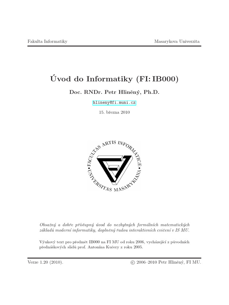 IB000 Uvod | PDF