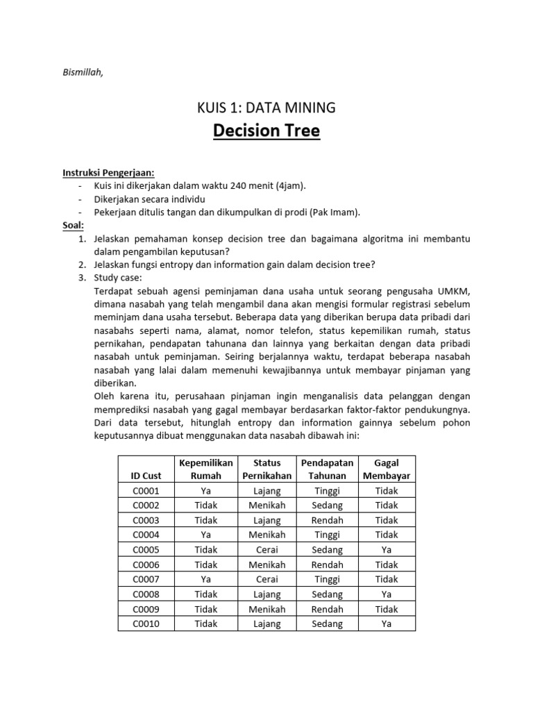 Kuis Data Mining | PDF