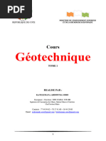 Cours Géotechnique | PDF | Génie géotechnique | Mécanique des sols