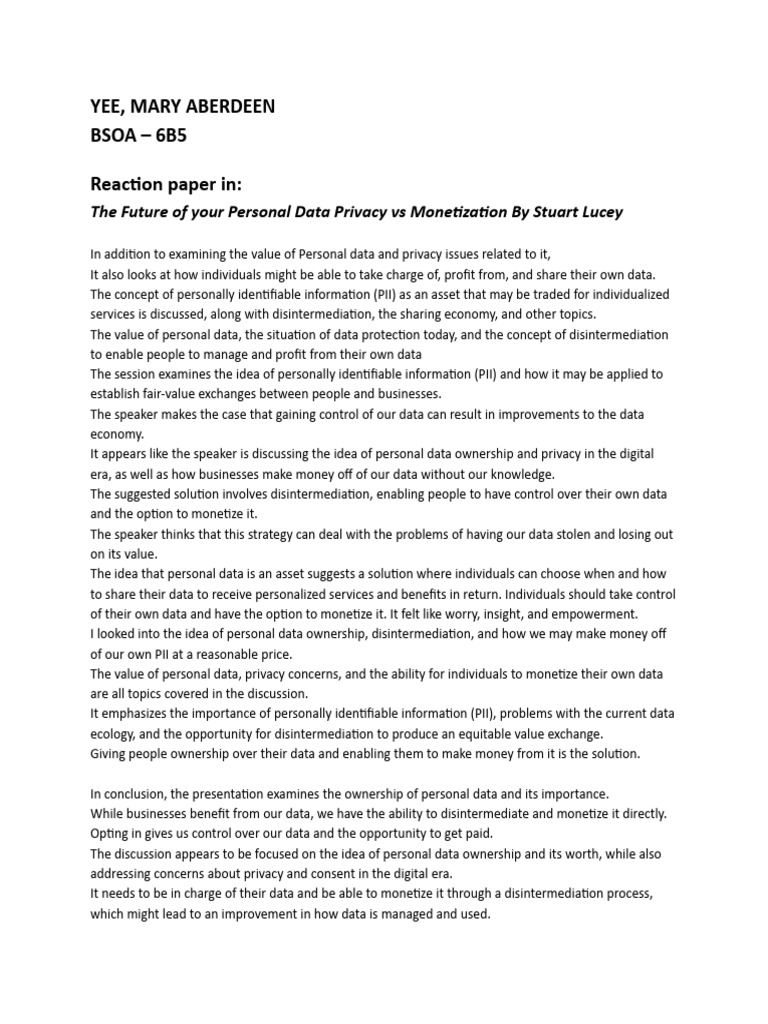 Data Privacyyee-Mary-Aberdeen-Case-Study | PDF | Privacy | Data