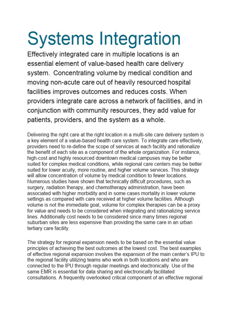 Systems Integration | PDF