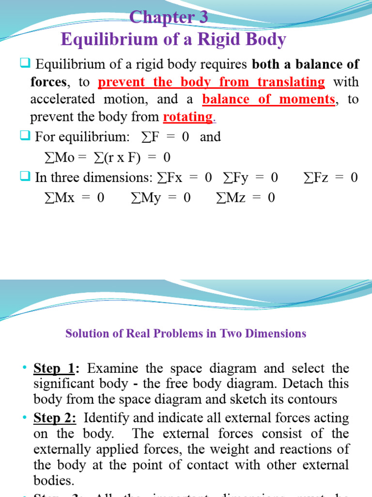 Mechanics I (Statics) Ch-3 | PDF | Force | Euclidean Vector