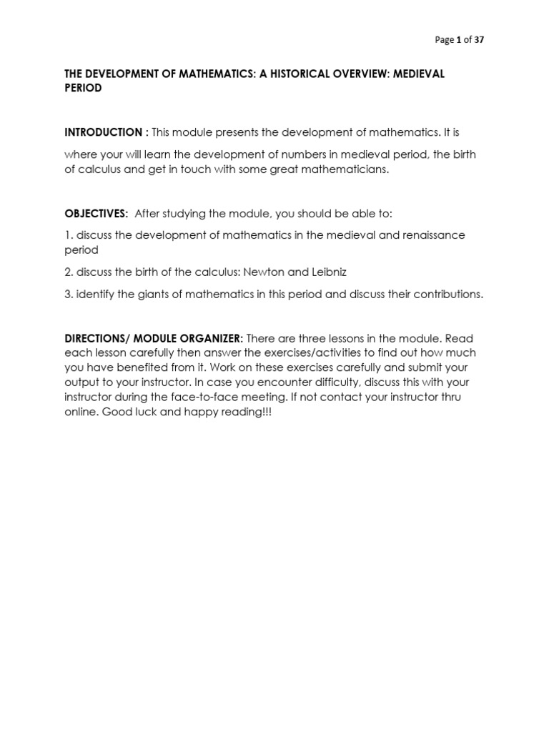 Module 2 | PDF | Leonhard Euler | Teaching Mathematics
