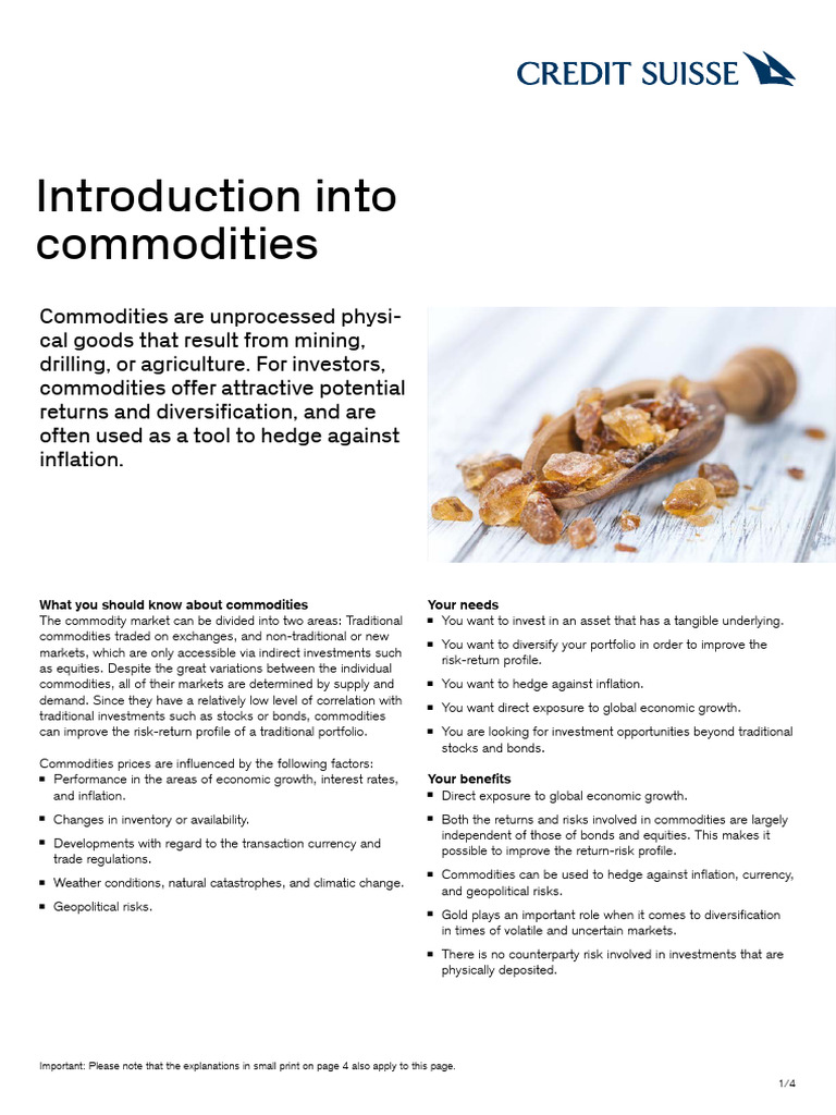 Investing Comodities | PDF | Futures Contract | Commodity Markets