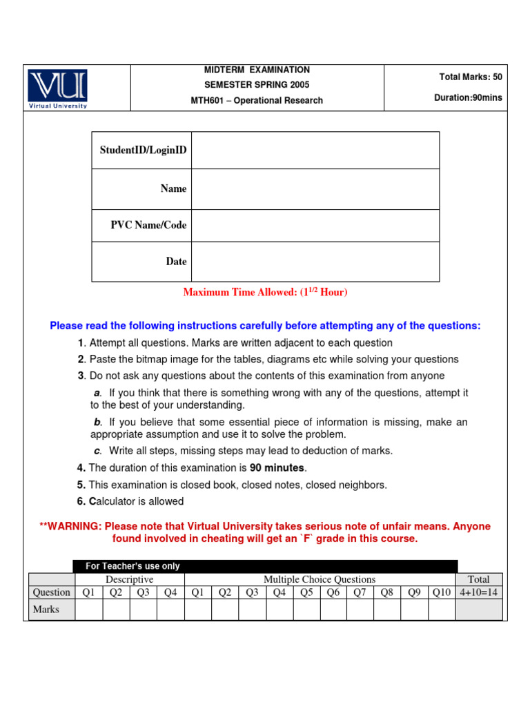 MTH601 Spring MidTerm | PDF MTH601 Spring MidTerm | PDF