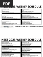 Arjuna_NEET_2026_Timetable_Clean | PDF