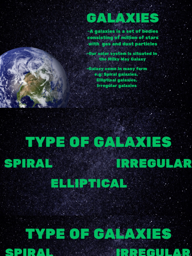 Types and Features of Galaxies | PDF