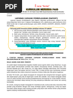 Rapot TK Kurikulum Merdeka | PDF