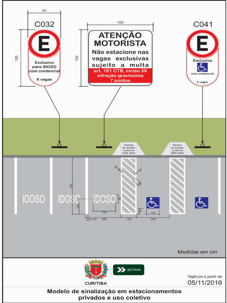 Modelo de Sinalização em Estacionamento | PDF