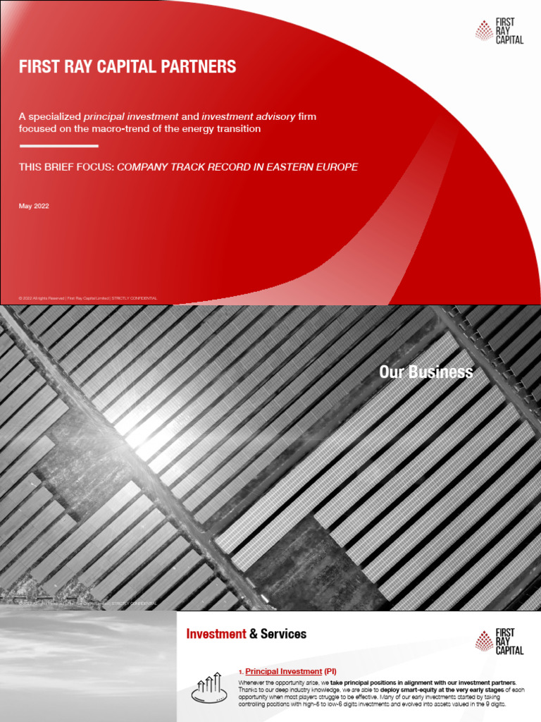 First Ray Capital Partners - Profile - rev220526 | PDF | Investing | Economies