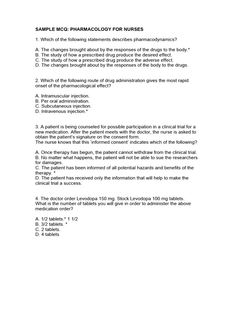 Sample MCQ (2) | PDF | Injection (Medicine) | Pharmacology