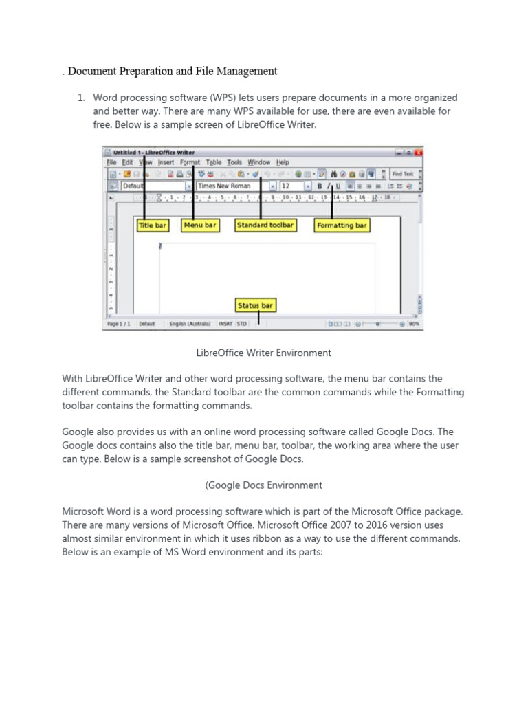 Lesson 1 | PDF | Microsoft Word | Window (Computing)