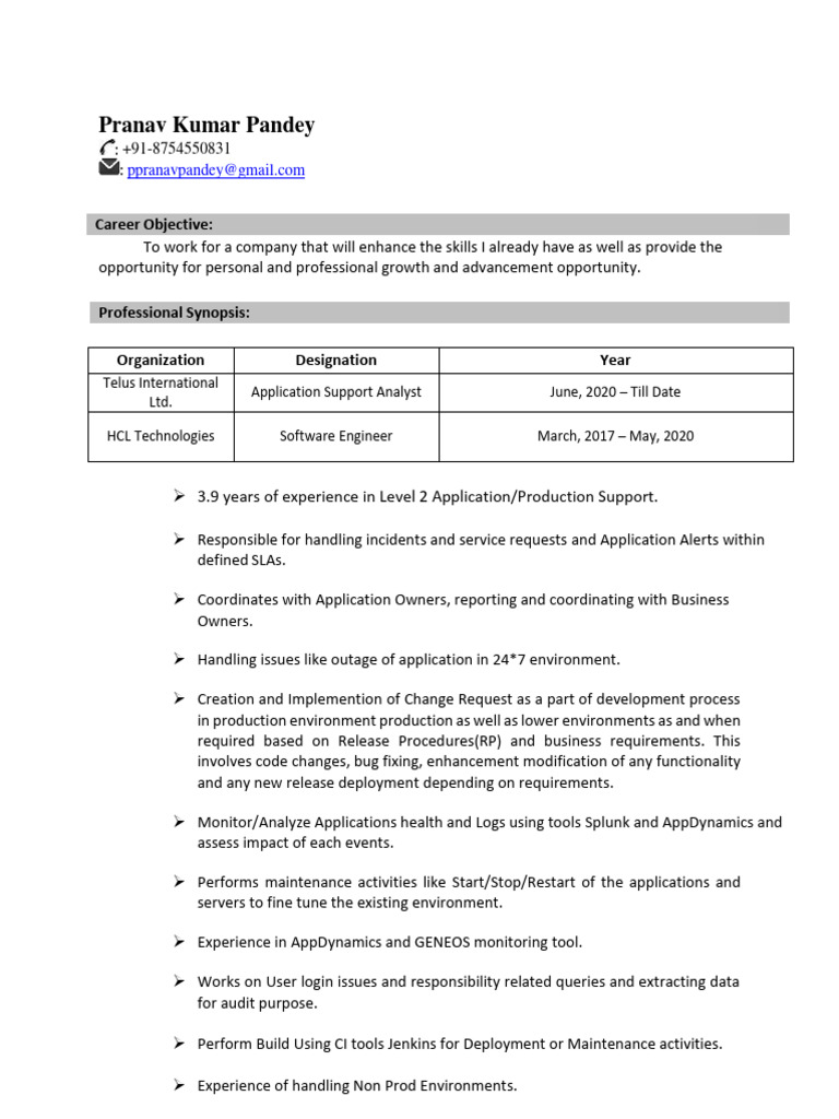 Pranav Resume | PDF