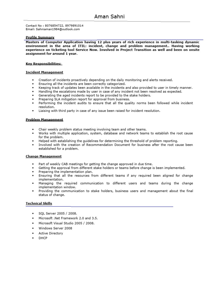 Resume Aman Sahni | PDF | Application Software | Databases