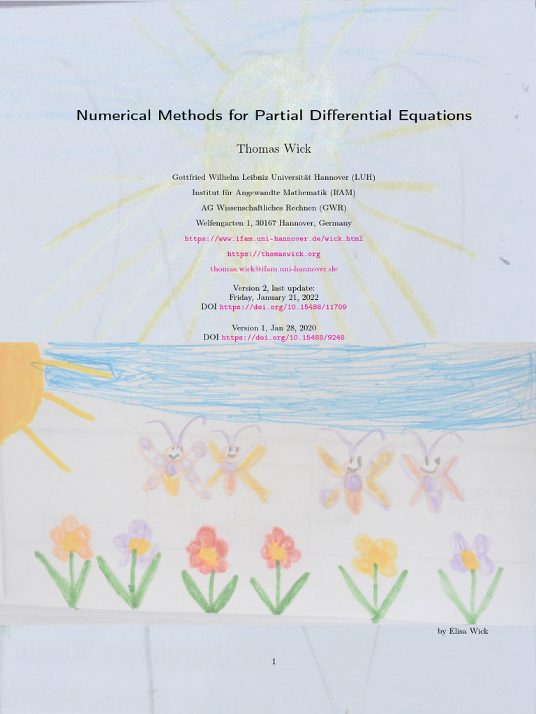 Wick - Numerical Methods For Partial Differential Equations | PDF | Partial Differential ...