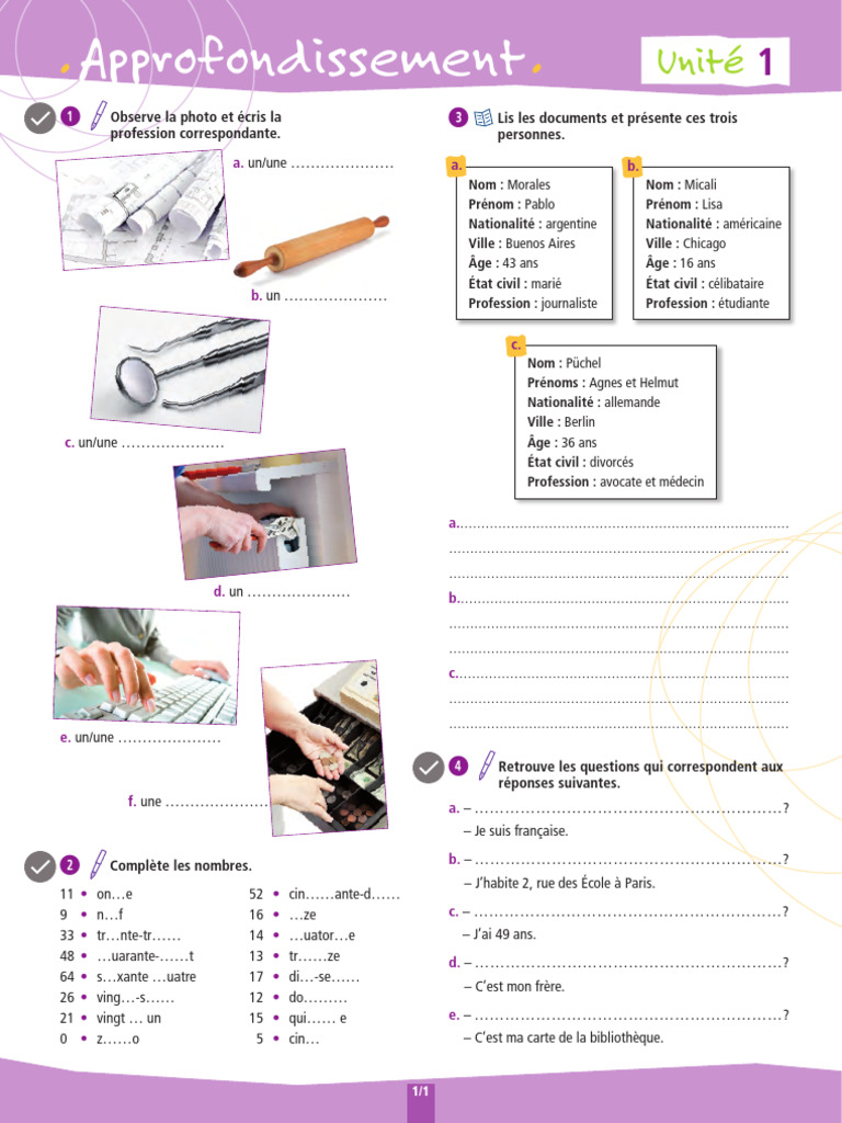 En Action 1 - Ćwiczenia Dodatkowe | PDF