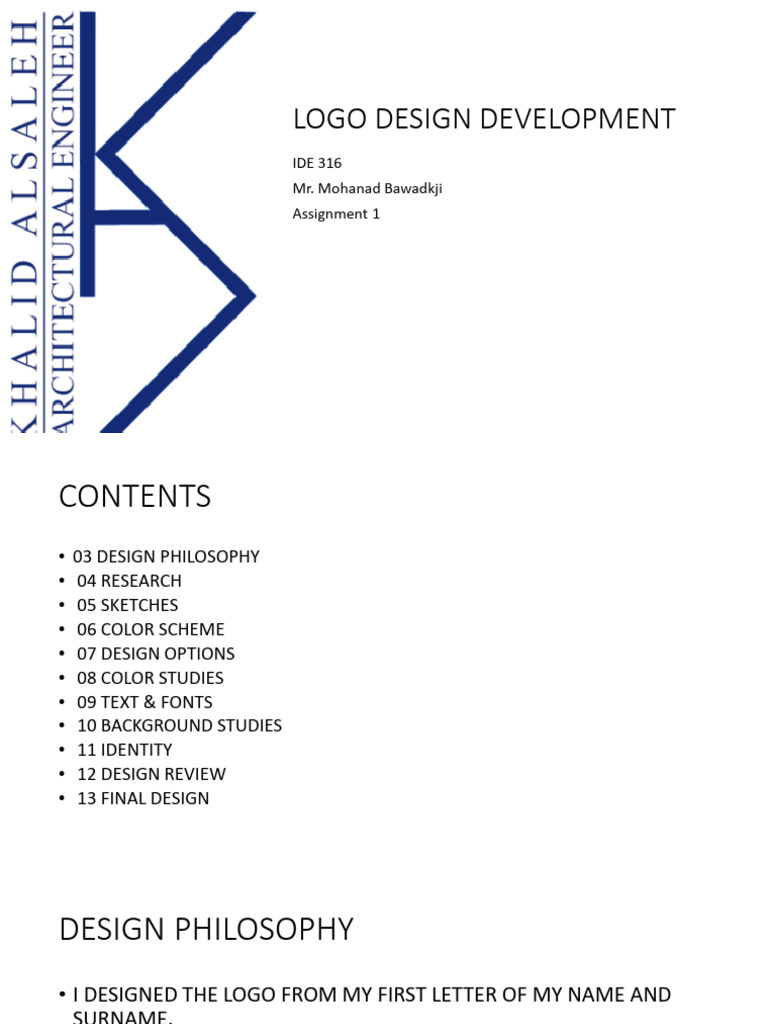 Logo Design Development | PDF