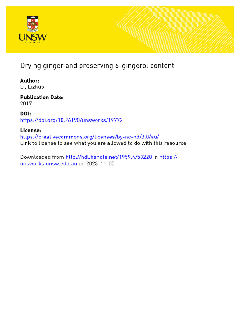 pub | PDF | Ginger | Chromatography