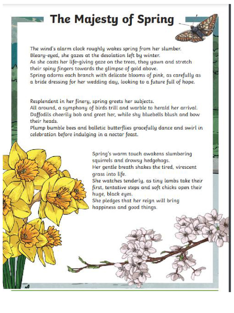 Literacy Poem Comprehension | PDF