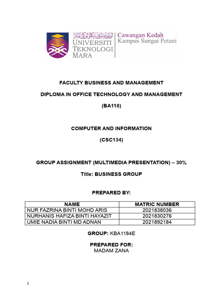 Report CSC Group | PDF | Fashion | Clothing