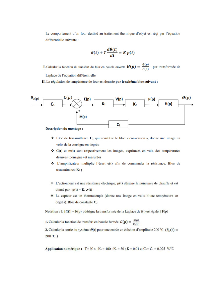 Probleme Schema Bloc | PDF