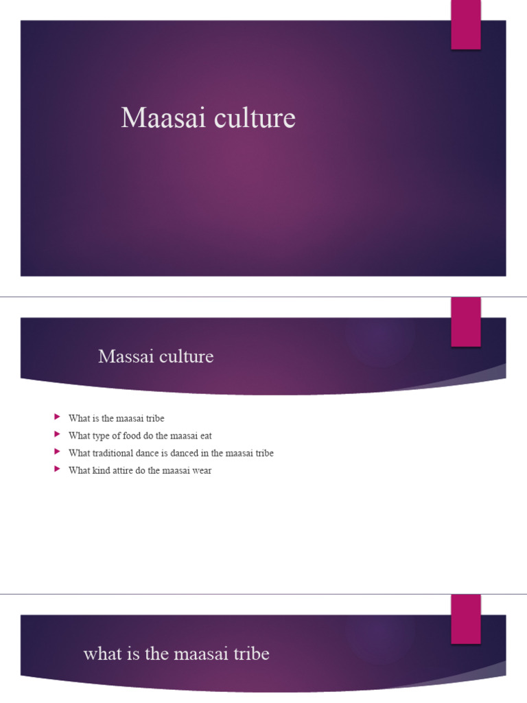 Maasai culture | PDF | Ethnic Groups | Ethnicity