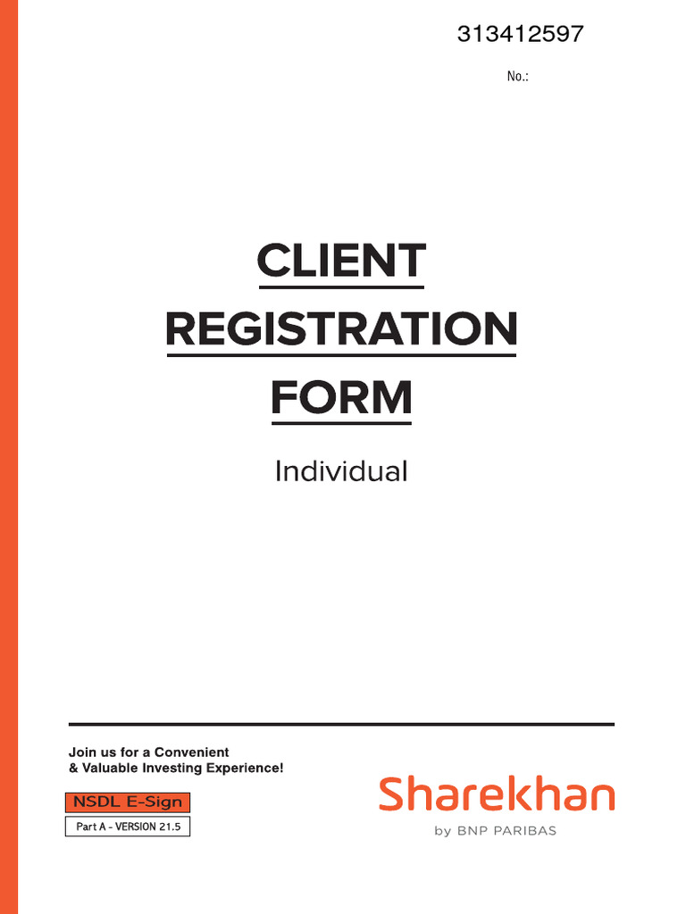 NSDL E-Sign: Part A - VERSION 21.5 | PDF | Identity Document | Stocks