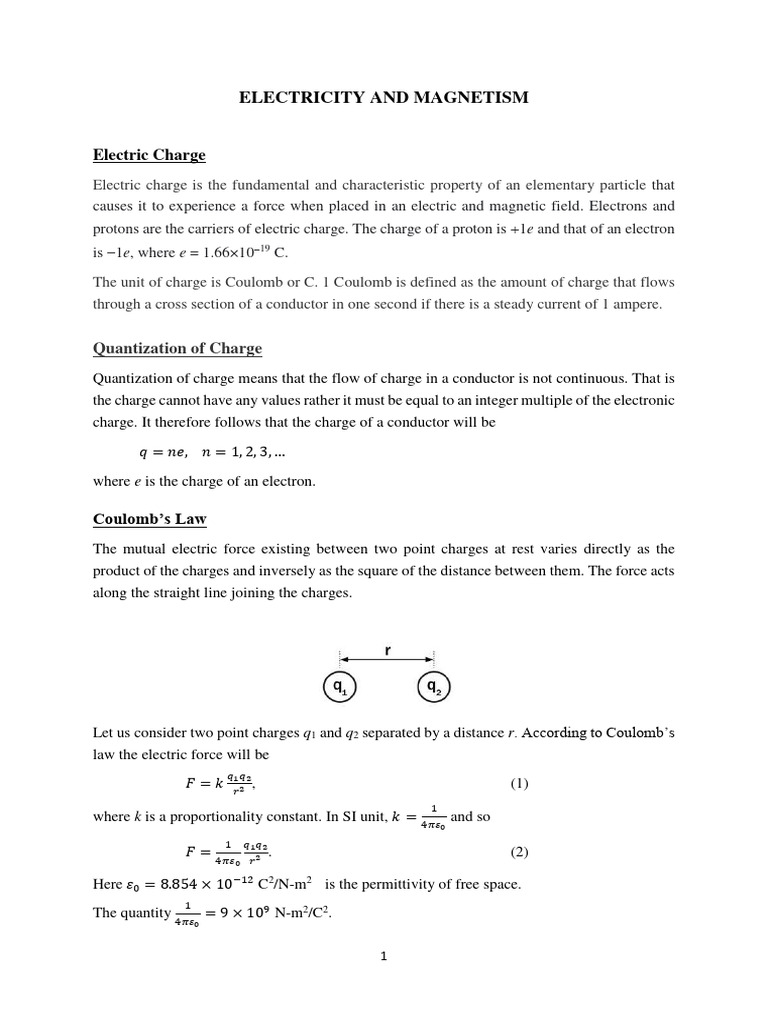 Electricity | PDF | Capacitance | Electric Charge