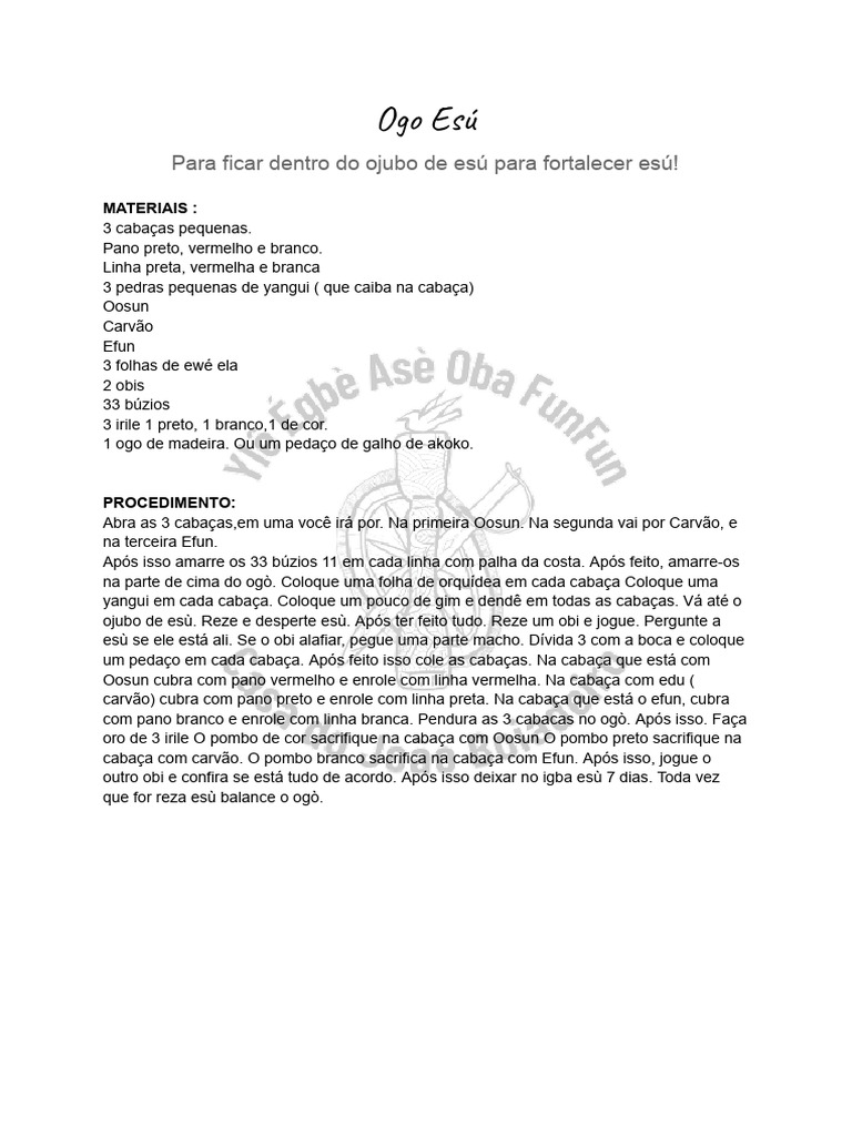 Ogo Esú | PDF