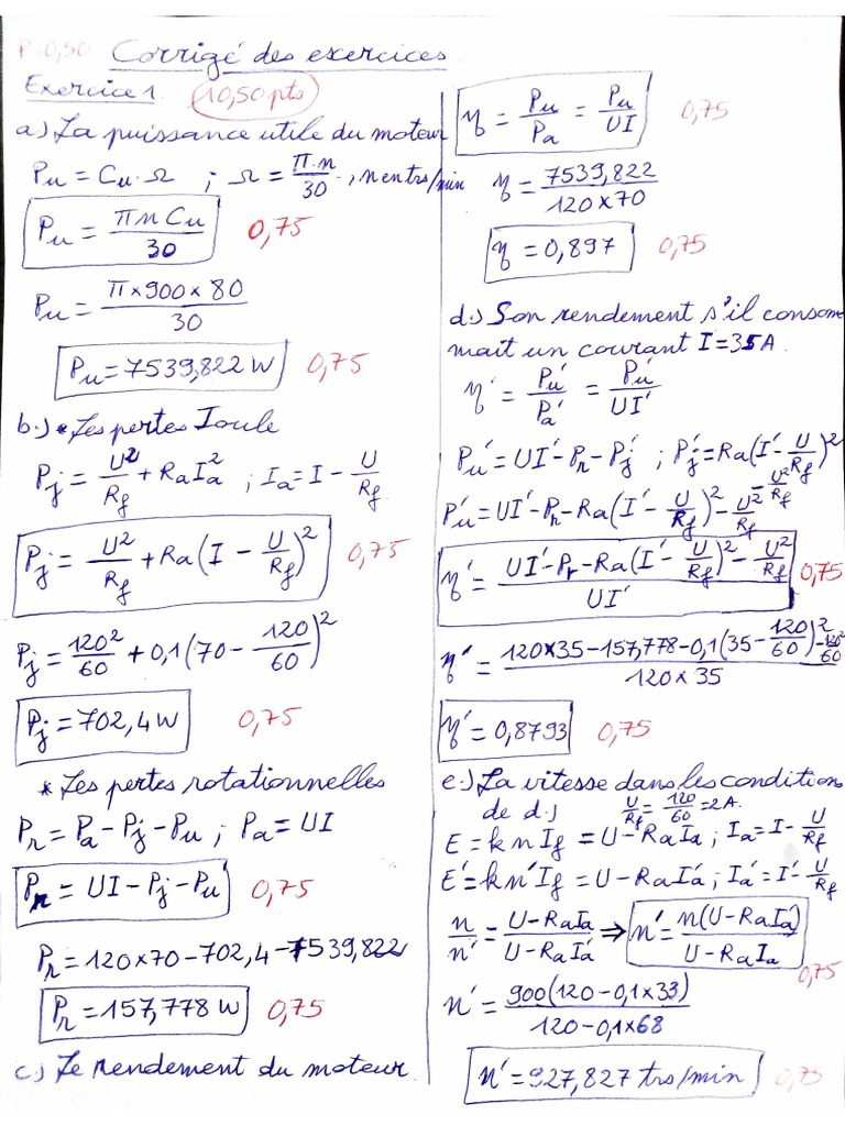 Corrigé de Devoir 2 MCC GE3 2022-2023 | PDF