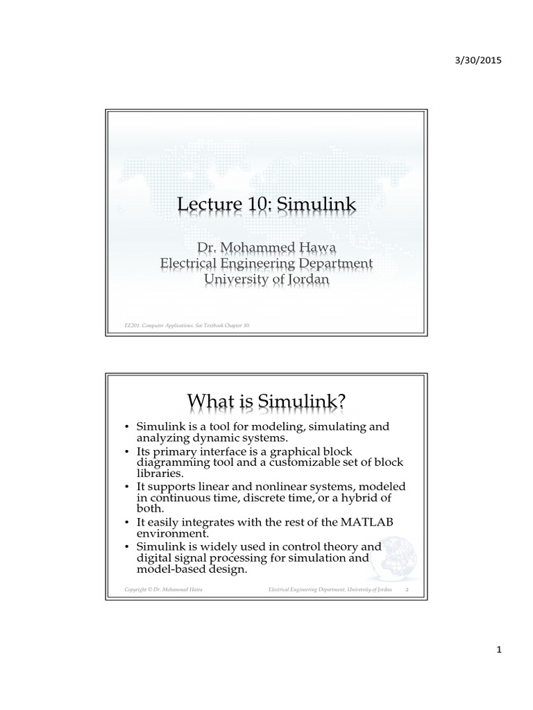 10 Simulink | PDF | Parameter (Computer Programming) | Matlab