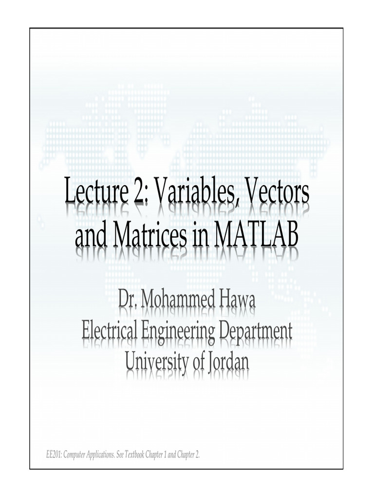 2 Variables and Matrices - Big | PDF | Matrix (Mathematics) | Eigenvalues And Eigenvectors