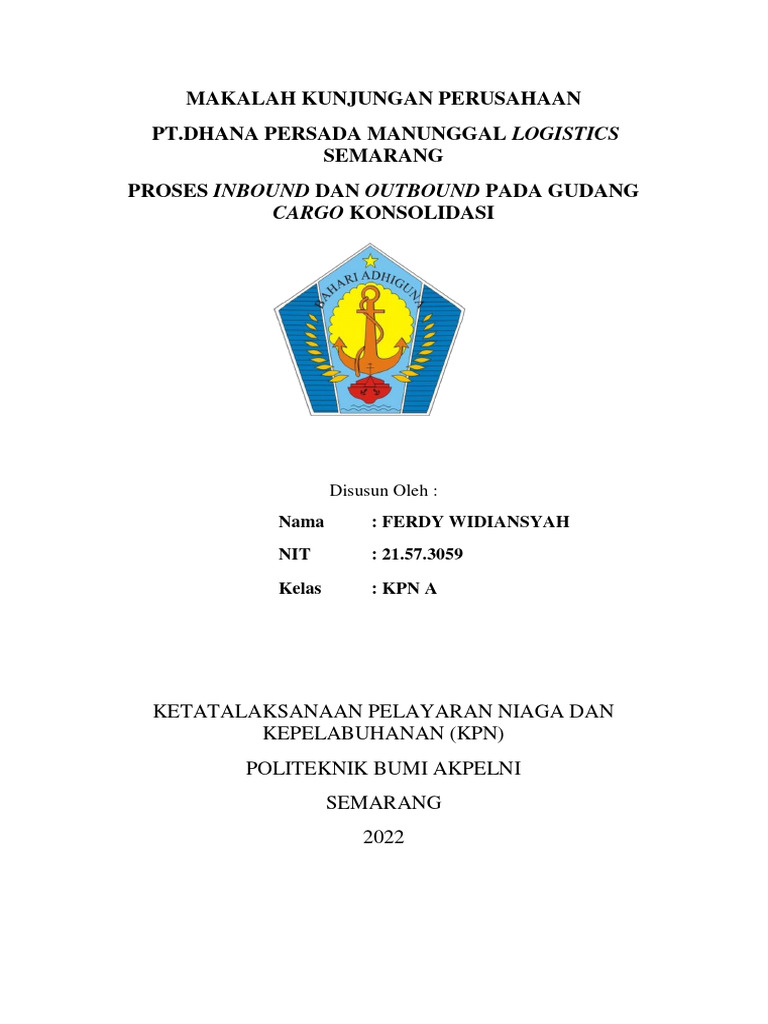 Proses Inbound dan Outbound Gudang | PDF