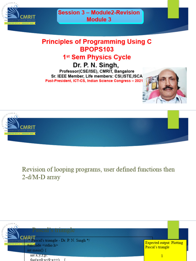 Session 3 Module 3 Lectures 18 19 Pdf Parameter Computer Programming Scope Computer