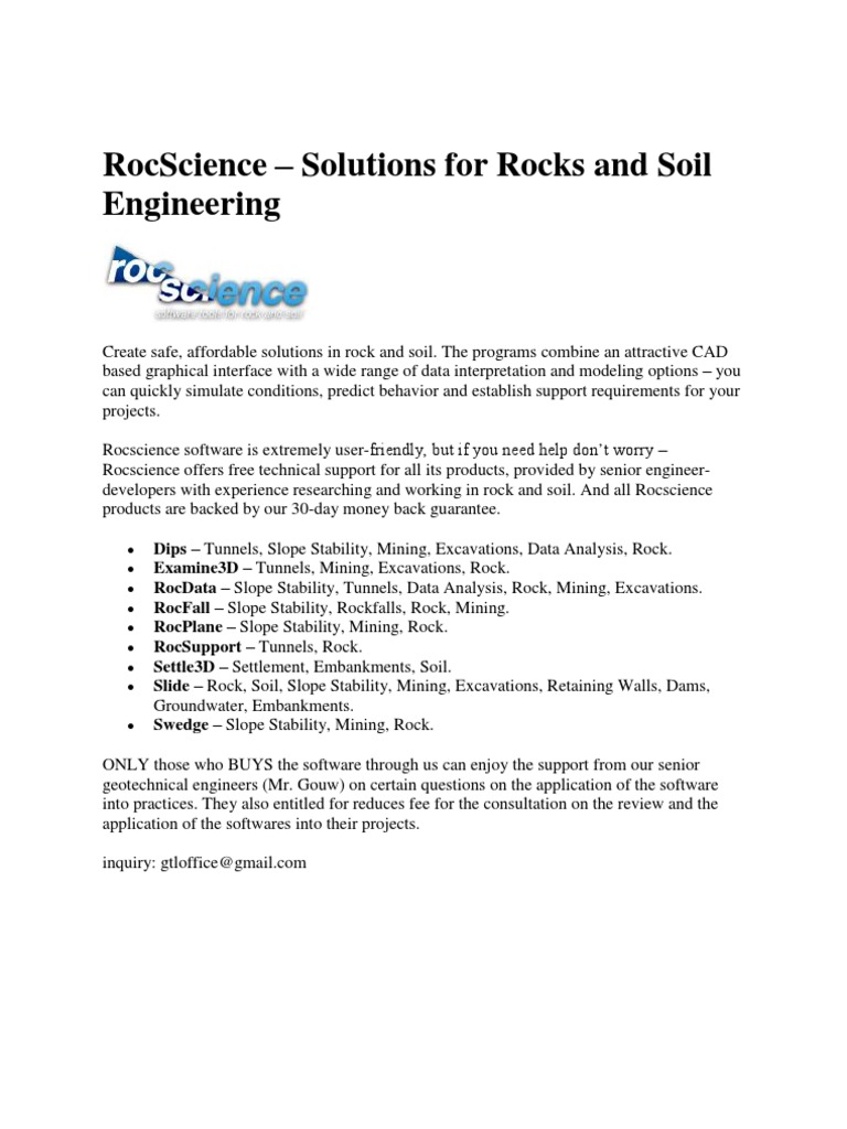 RocScience Software | PDF