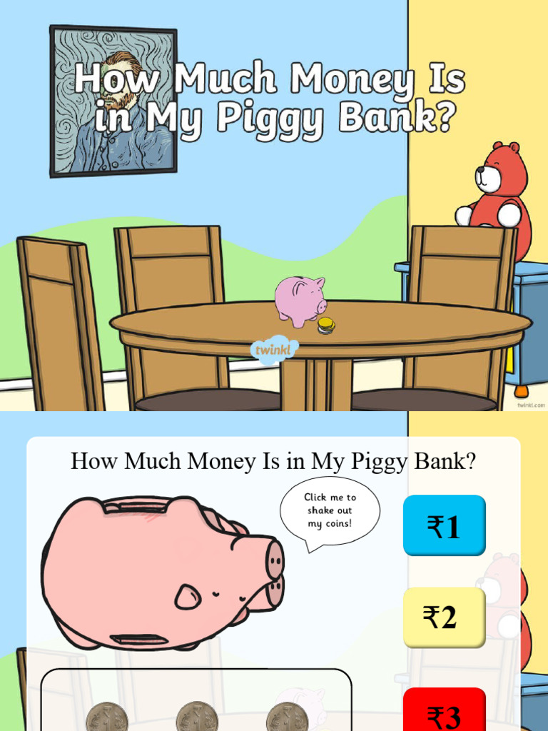 In M 8 How Much Money Is in My Piggy Bank Indian Money Powerpoint Quiz ...