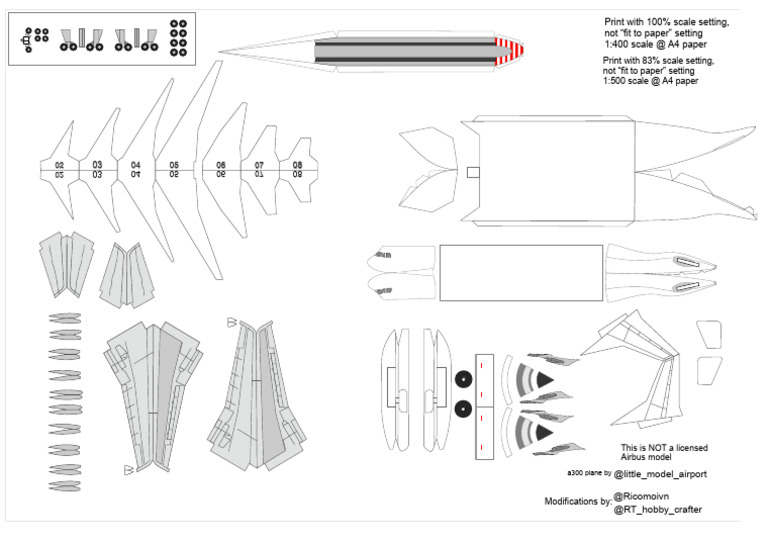 Airbus Beluga Papercraft Guide | PDF