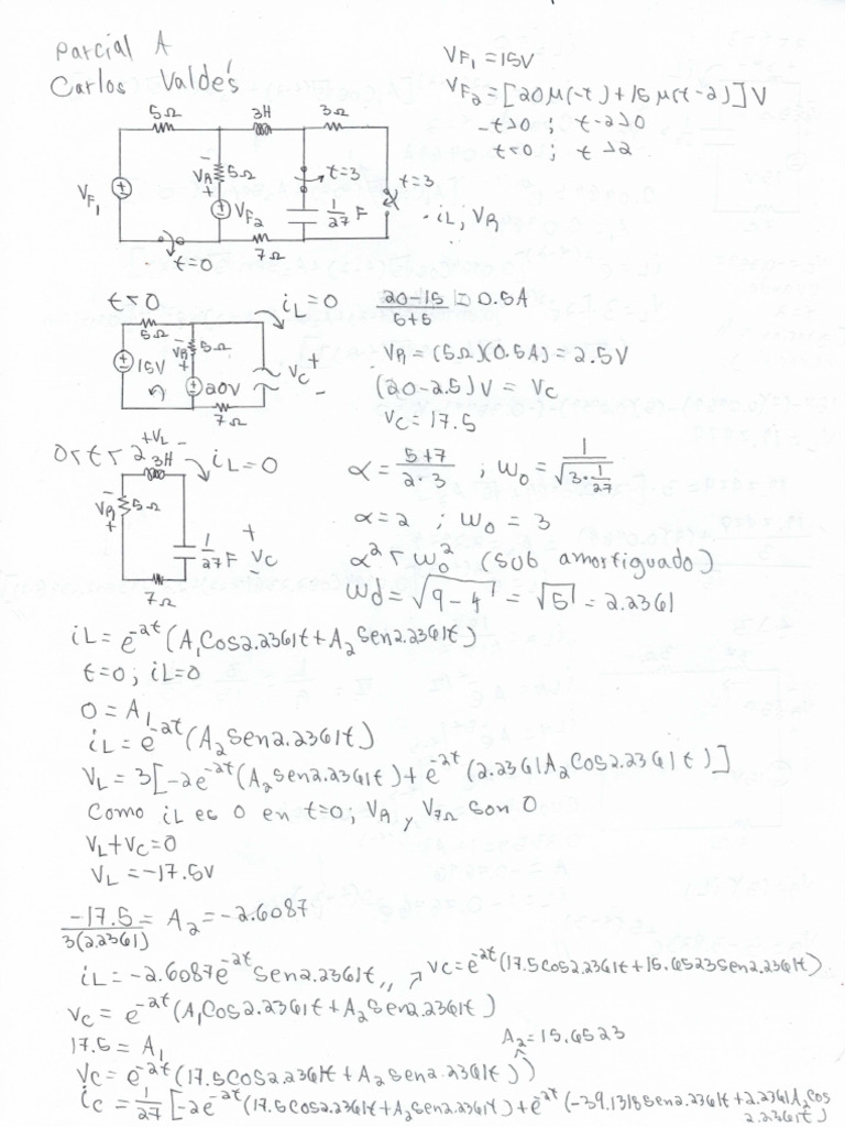 PARCIAL Circuitos 1 | PDF
