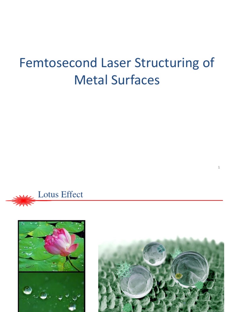 Femtosecond Laser Structuring of Metal Surfaces | Download Free PDF ...